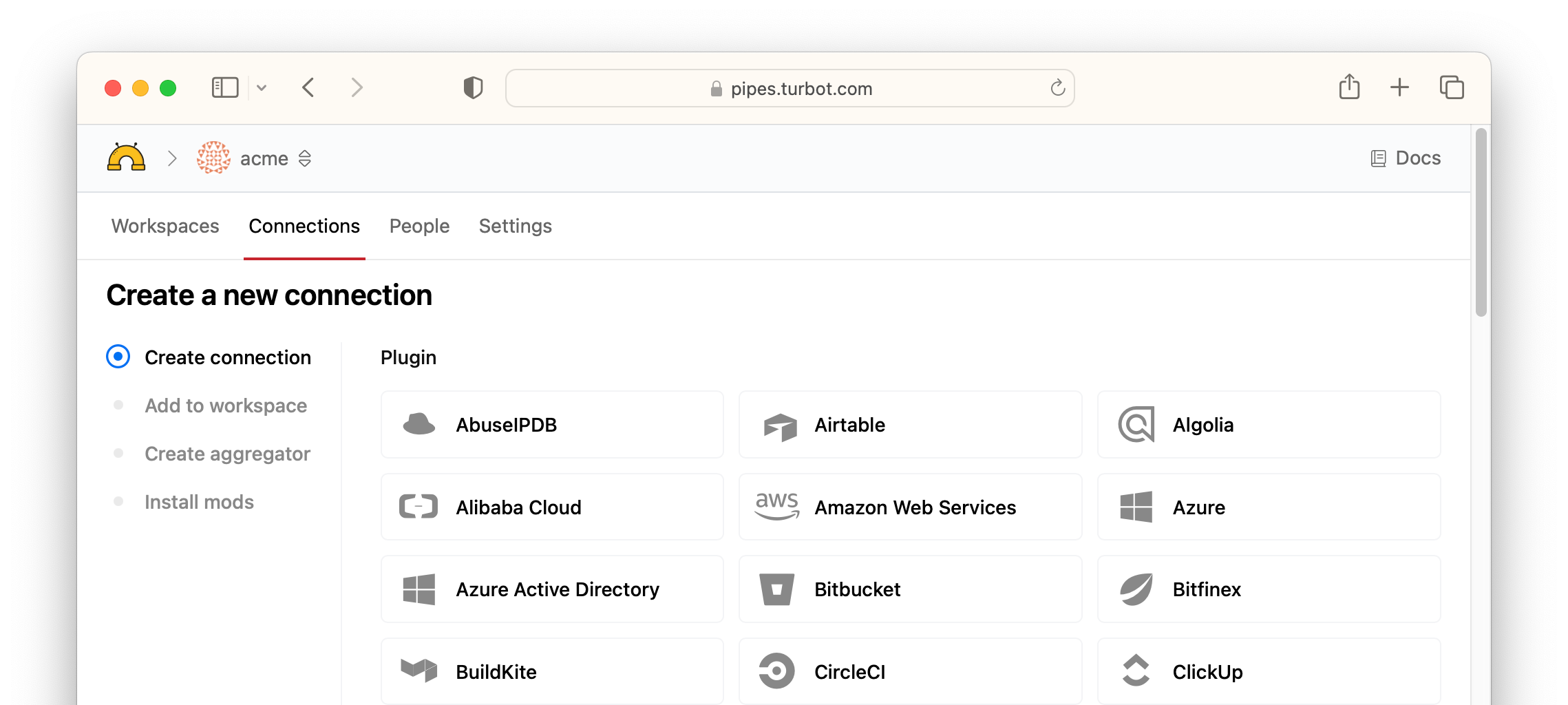 Workspaces upgraded to Steampipe v0.20.11 | Changelog | Pipes